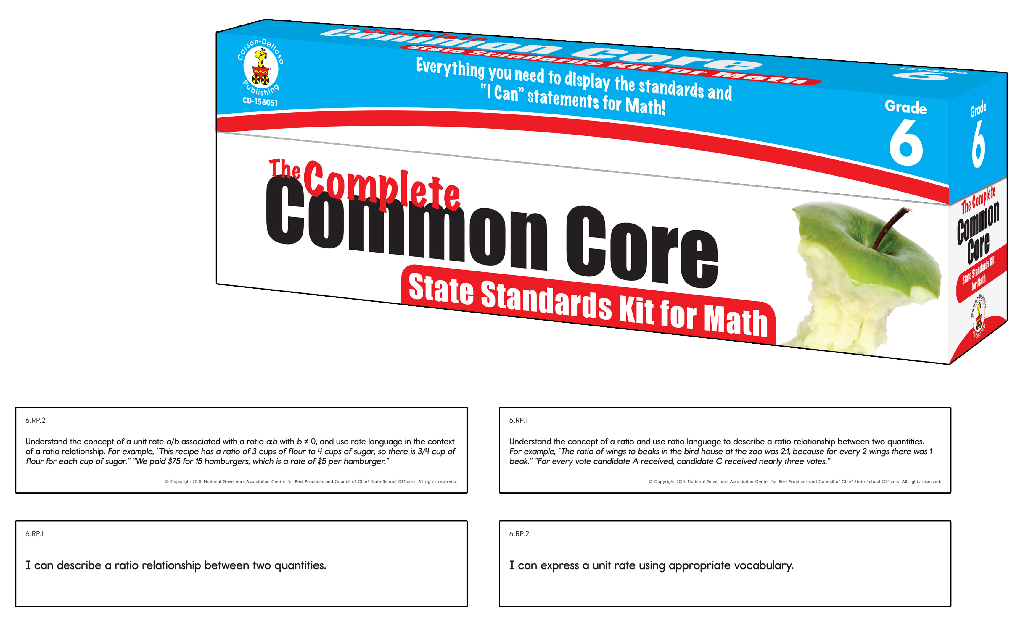 Common Core Math Standards Kits for Grades 6-8